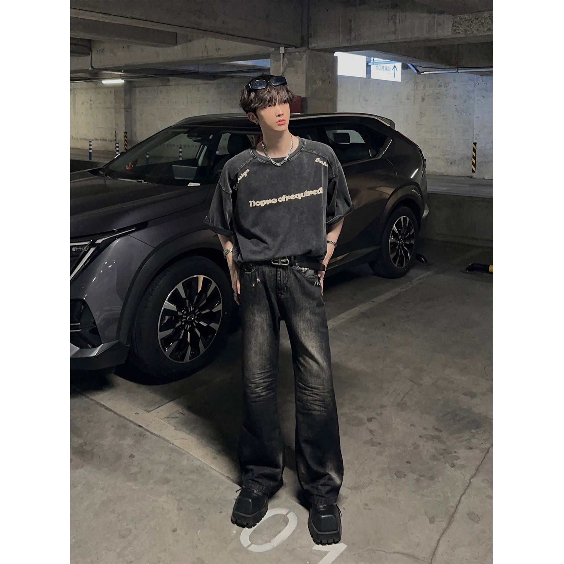 JM Flared Washed Jeans