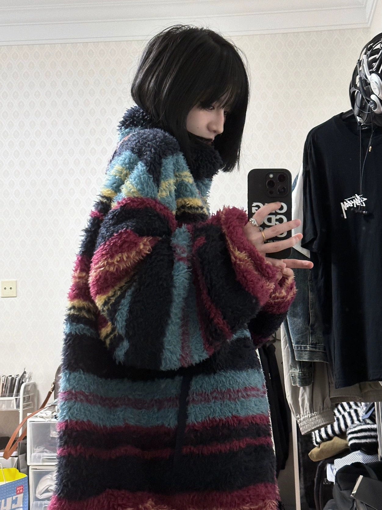 Mage Color Mix Plush Jacket