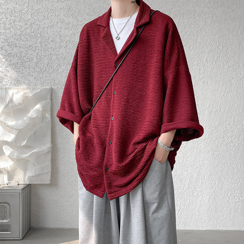 Pleated Wide Sleeve Shirt